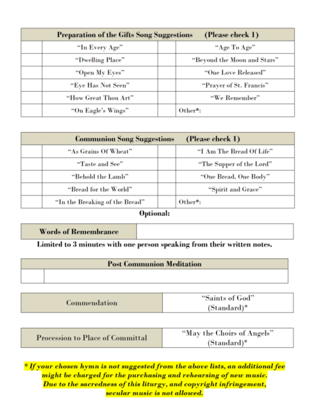 Saints Peter and Paul Catholic Church > Funeral Mass Planning > Family